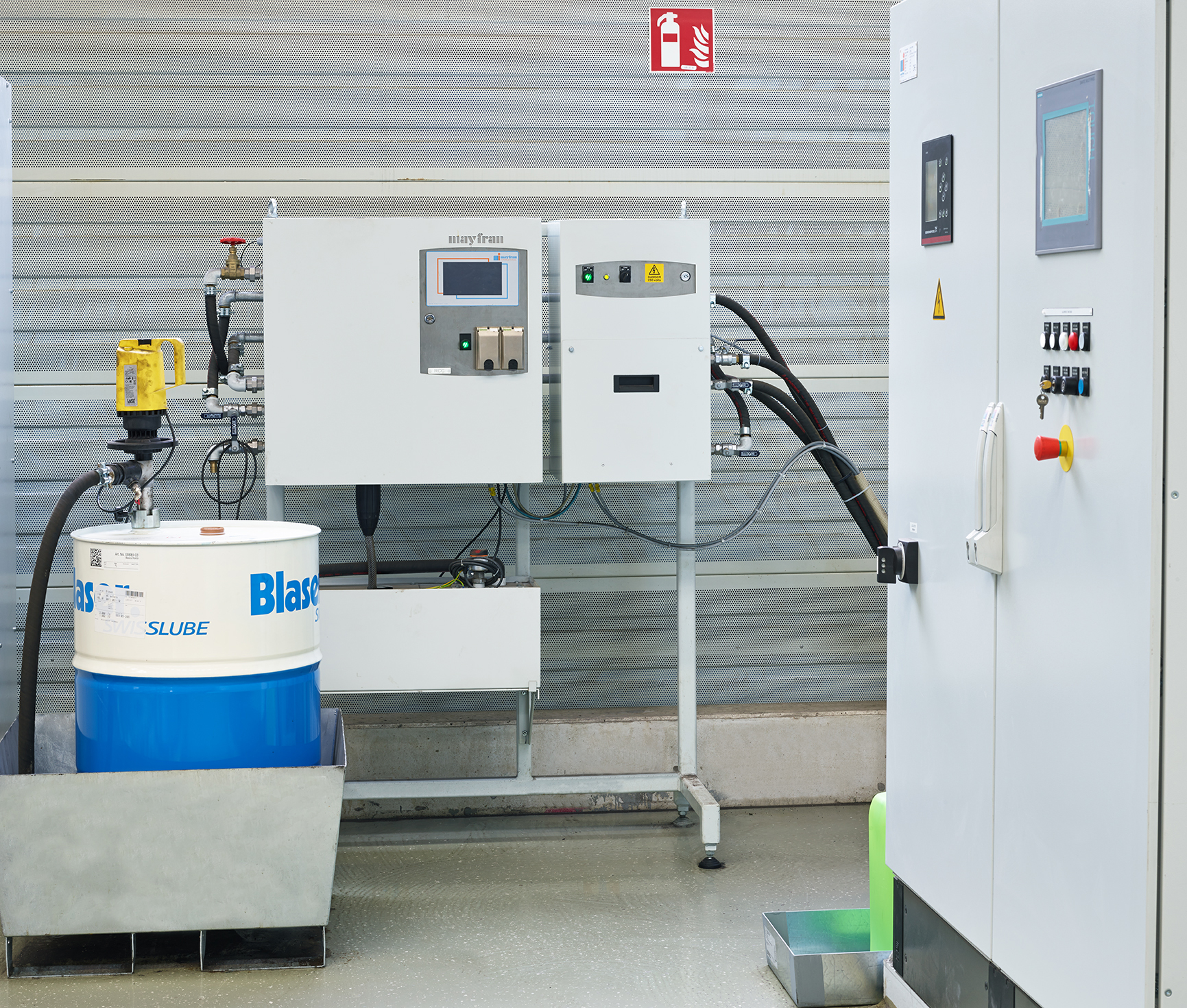 Mayfran meet, regelt en registreert koelsmeermiddel op EMO - Technishow