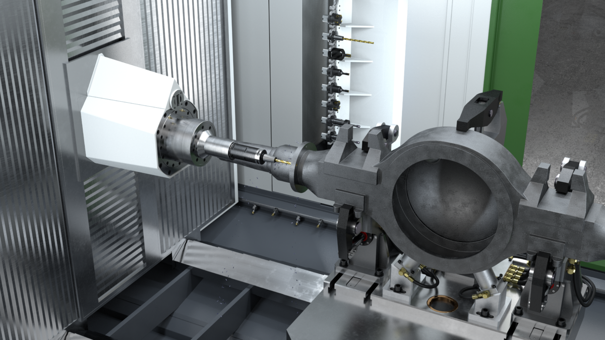 CNC-machine Unisign voor bewerking van achterassen in één opspanning ...